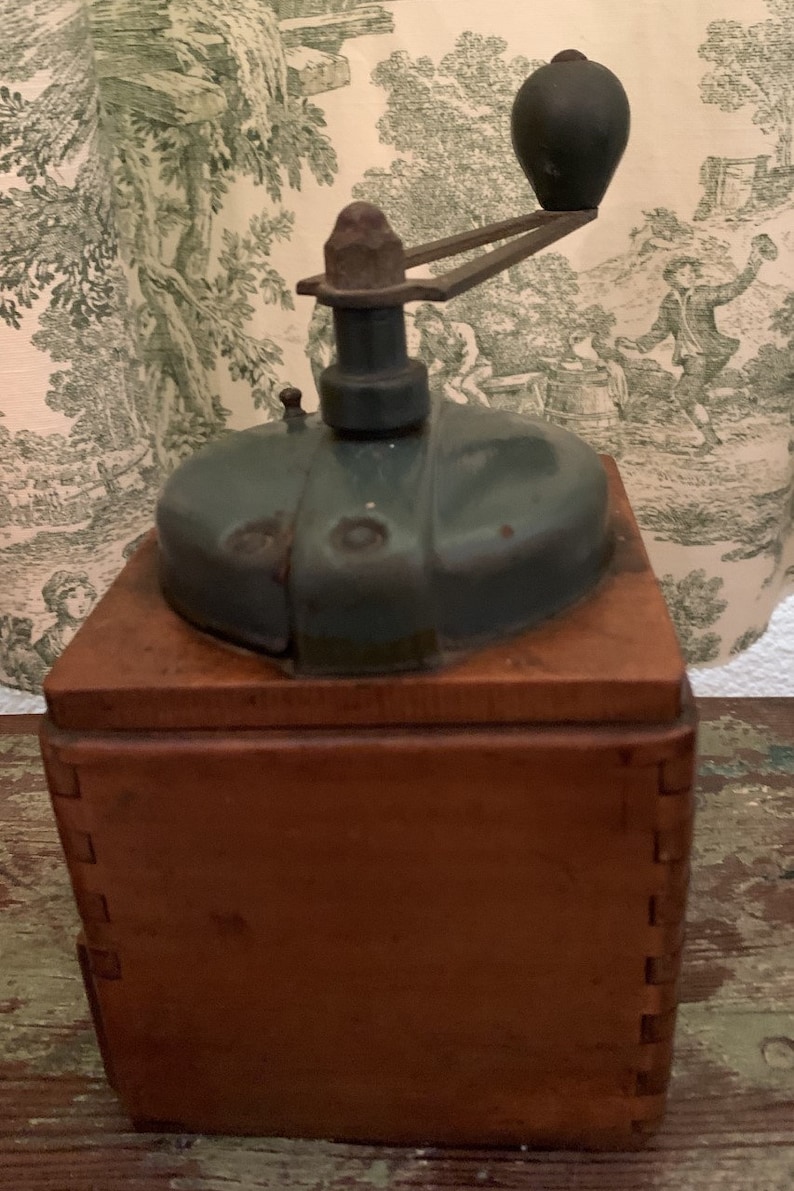 Antique French Japy Frères Wood & Metal Coffee Mill Coffee - Etsy