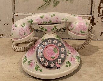 Pink Rotary Phone | Etsy