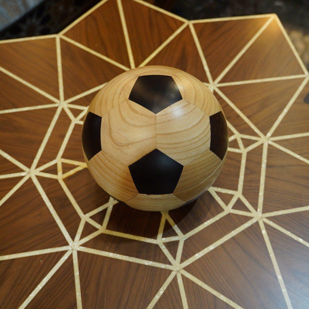 Personalized Wooden Football Box – Unique Gift for Soccer Lovers ...