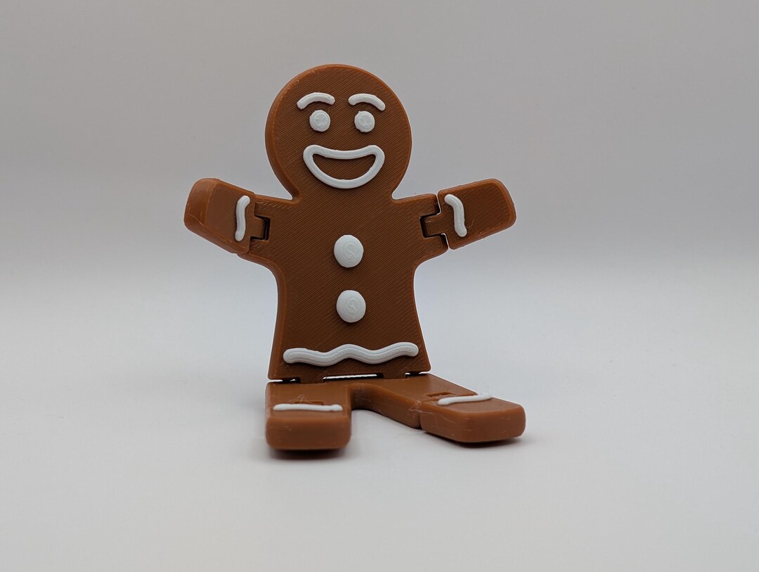 Articulated Gingerbread Man / 3D Printed/ 2 Pack - Etsy