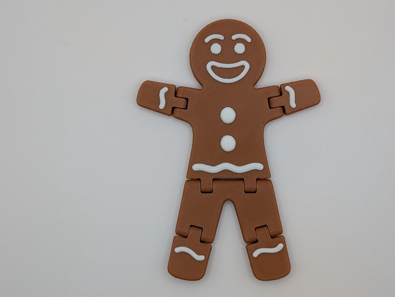 Articulated Gingerbread Man / 3D Printed/ 2 Pack - Etsy