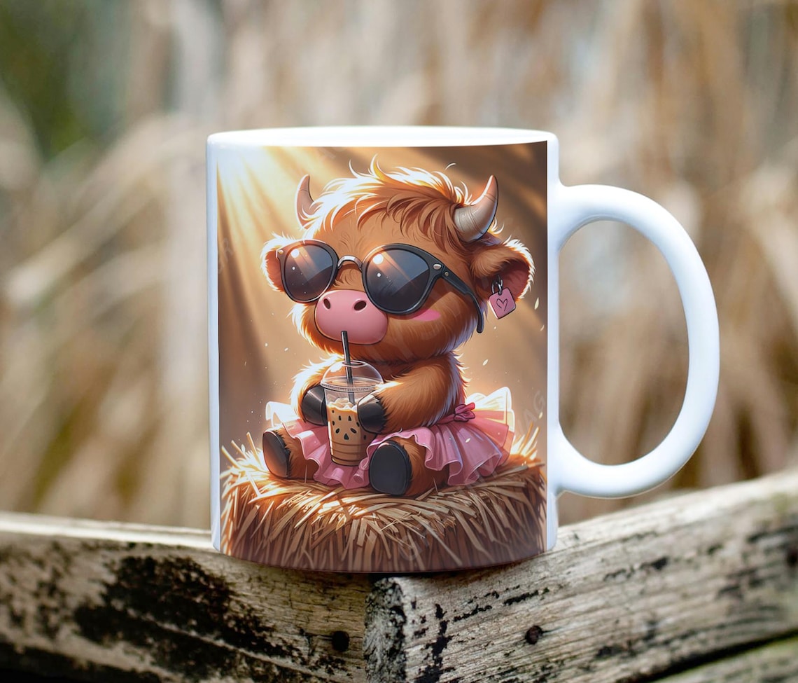 Sassy Classy Cow/moo Latte PNG - Etsy