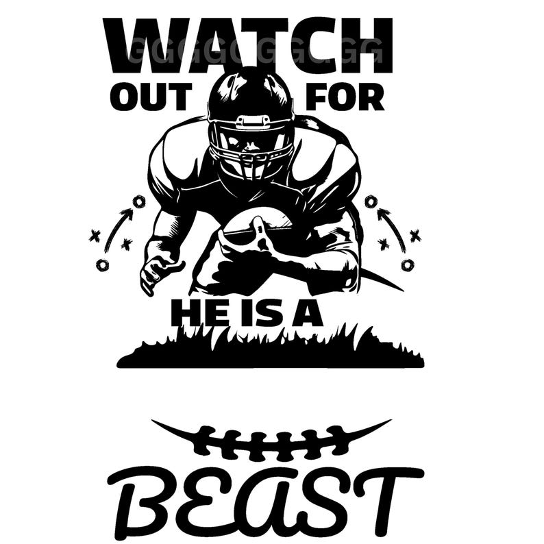 Customizable Football SVG Bundle - Etsy