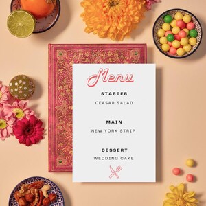 Colorful Dinner Menu Template, Customizable, FREE Canva Designs ...
