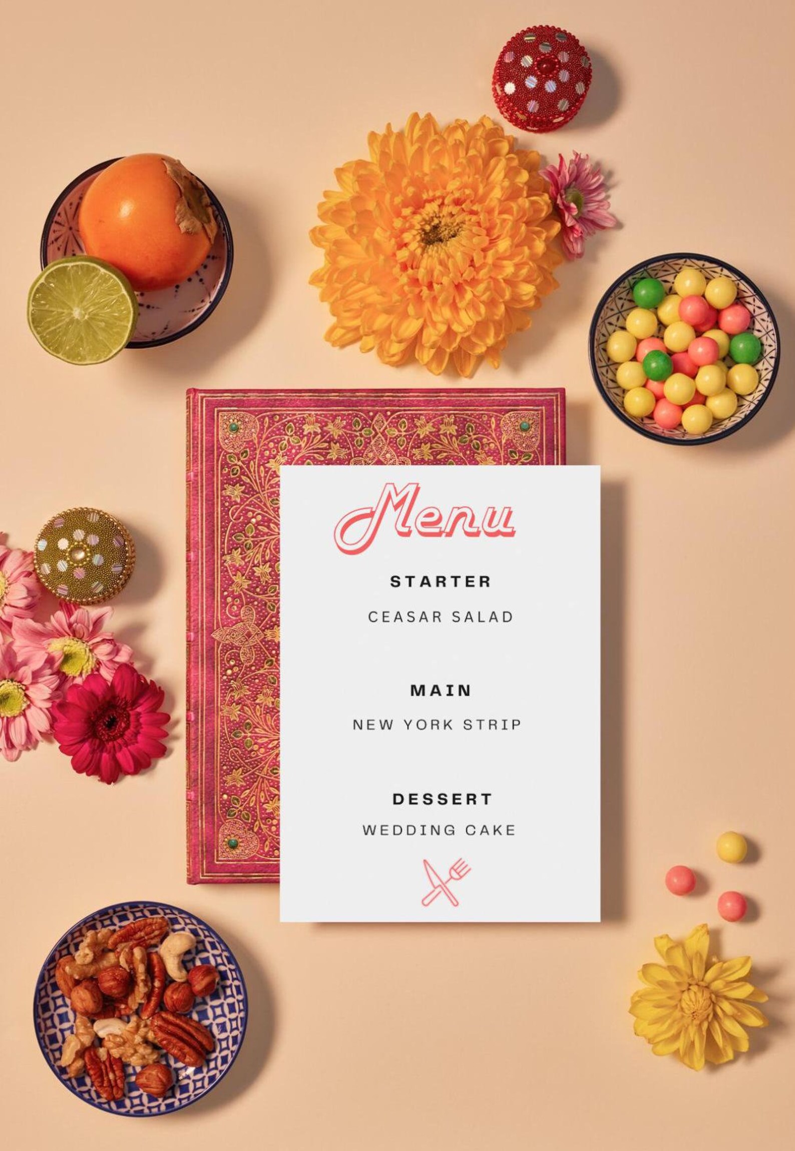 Colorful Dinner Menu Template, Customizable, FREE Canva Designs ...