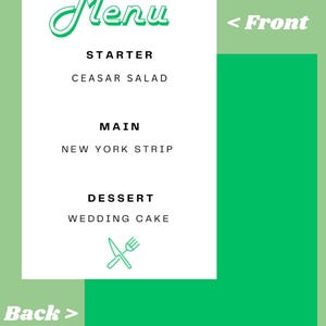 Colorful Dinner Menu Template, Customizable, FREE Canva Designs ...