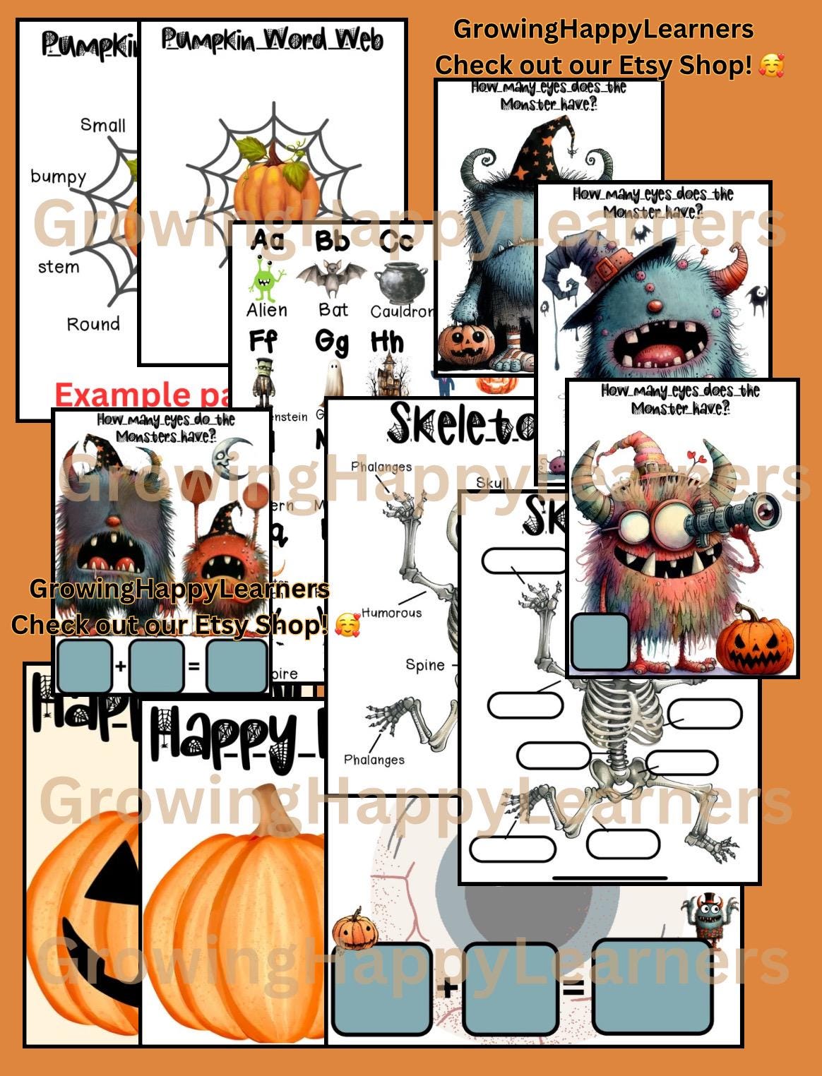 Halloween Unit, 89 Pages, Ghost, Prek-elementary, Learning, Worksheets ...