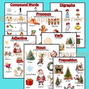 Winter Educational Posters | Grammar, Counting, Winter Words (digital ...