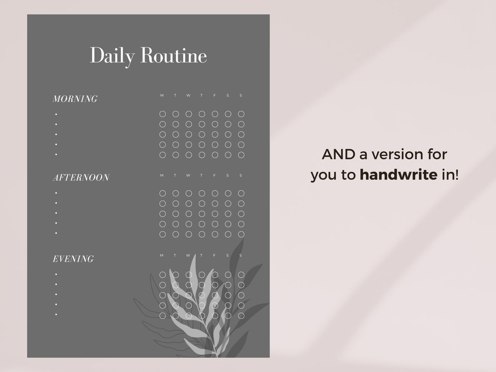 PRINTABLE + EDITABLE Daily Routine Planner Template, Daily Chore ...