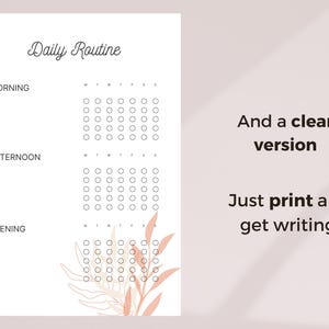 PRINTABLE EDITABLE Daily Routine Planner Template, Daily Chore Planner ...