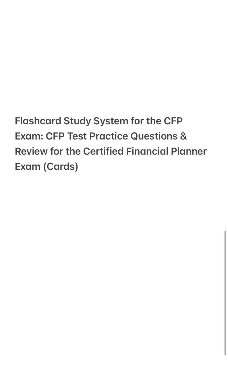CFP Exam Flashcard Study System: Test Practice Questions and Review for ...