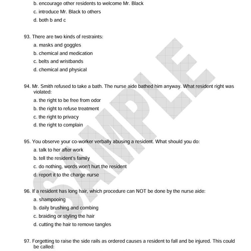 Free cna practice exam 2025 - Etsy.de