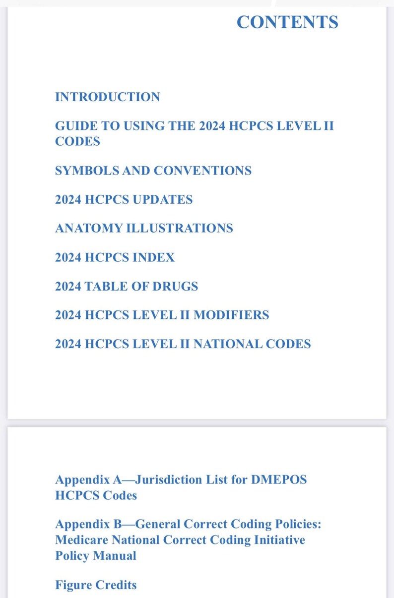 HCPCS Level II Professional 2024 - Etsy