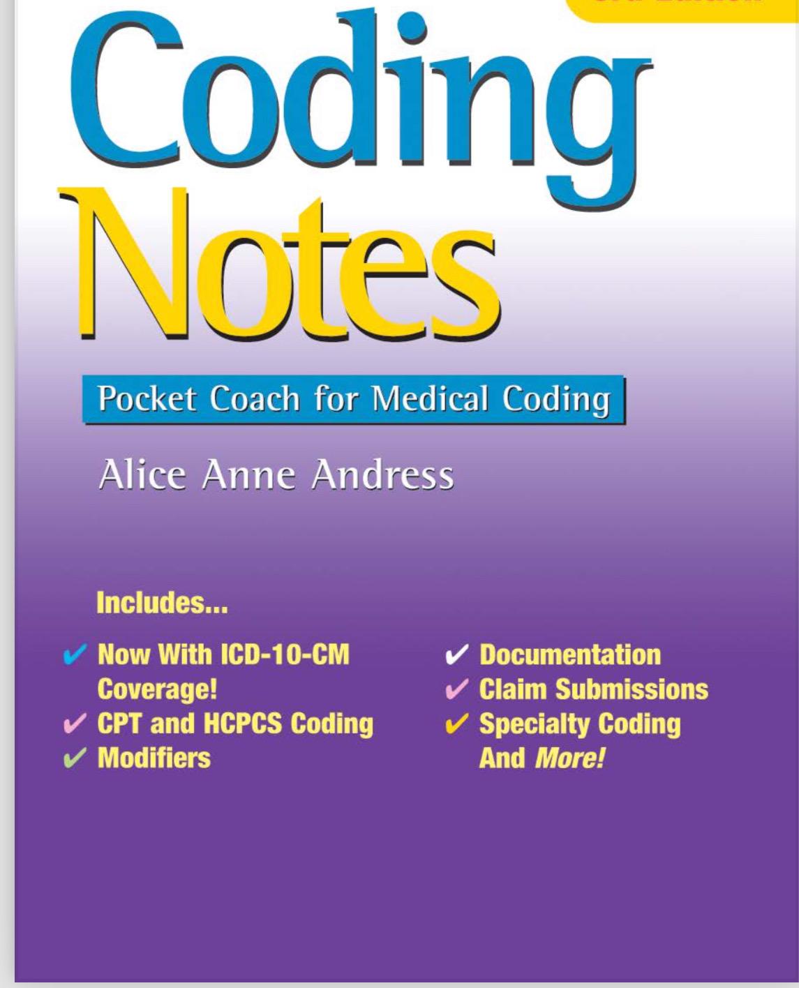 Coding Notes: Pocket Coach for Medical Coding - Etsy
