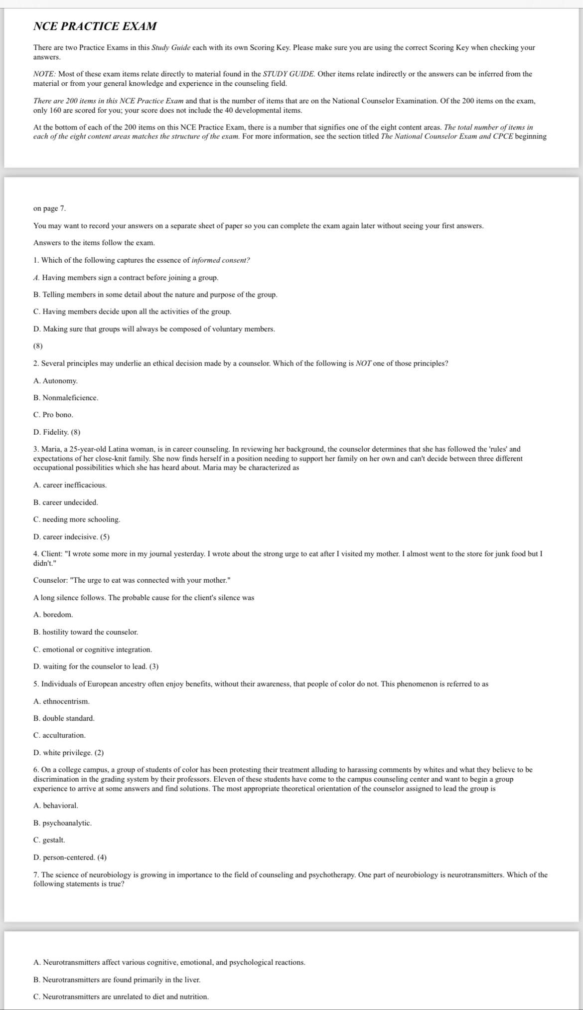 2024 NCE and CPCE Exam Study Guide: 2 Full-length Practice Exams With ...