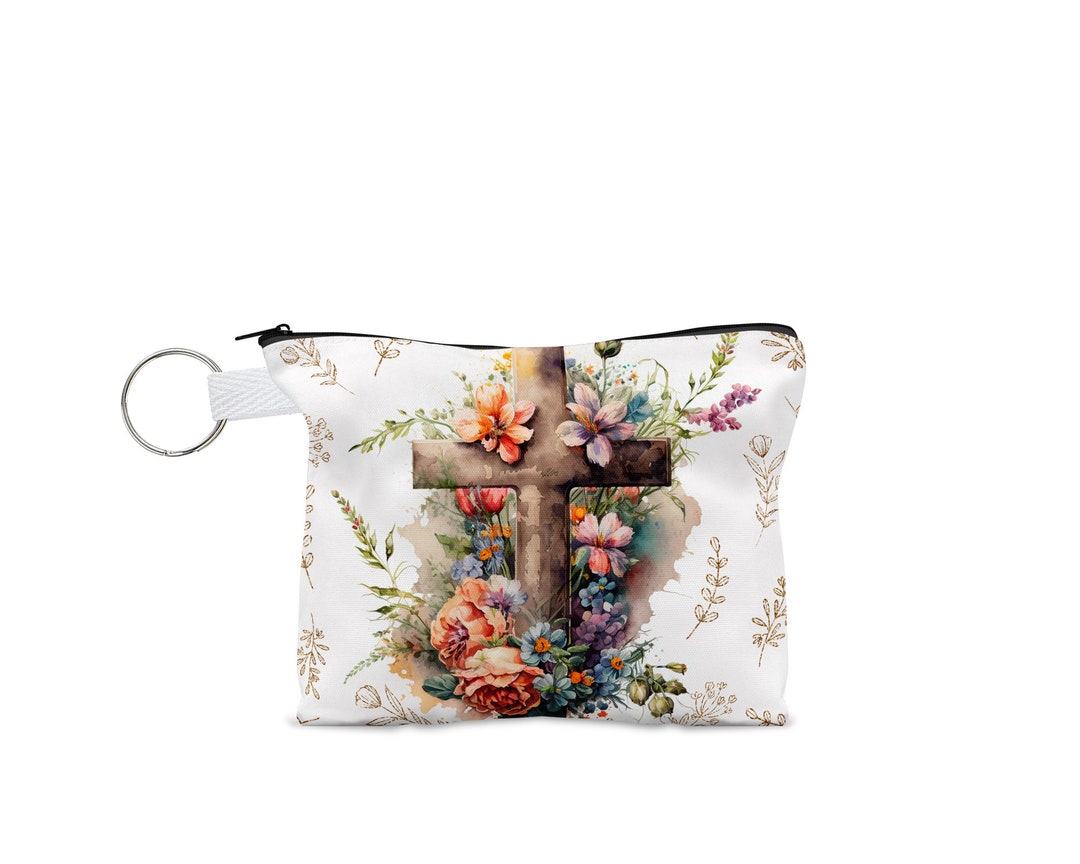 Boho Cross Coin Purse - Christian Cross - Religious Cross - Change ...