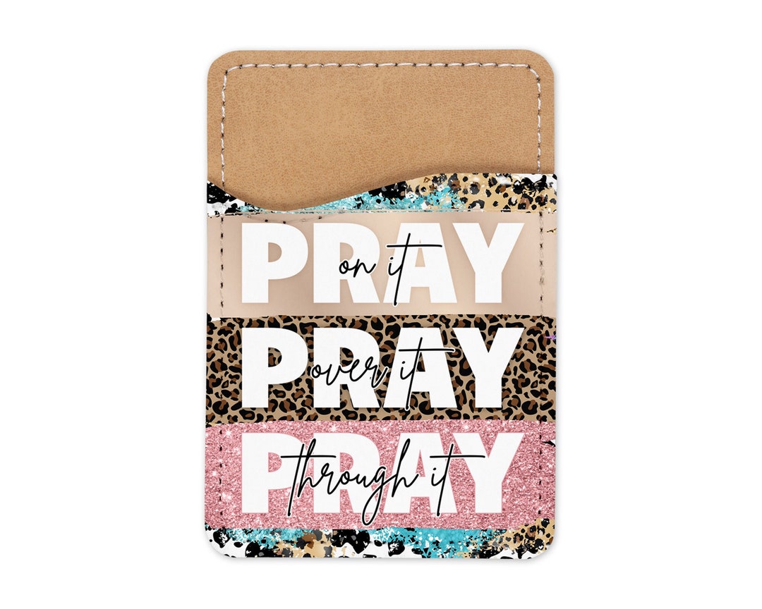 Pray Pray Pray Phone Wallet Card Holder Cell Wallet - Etsy