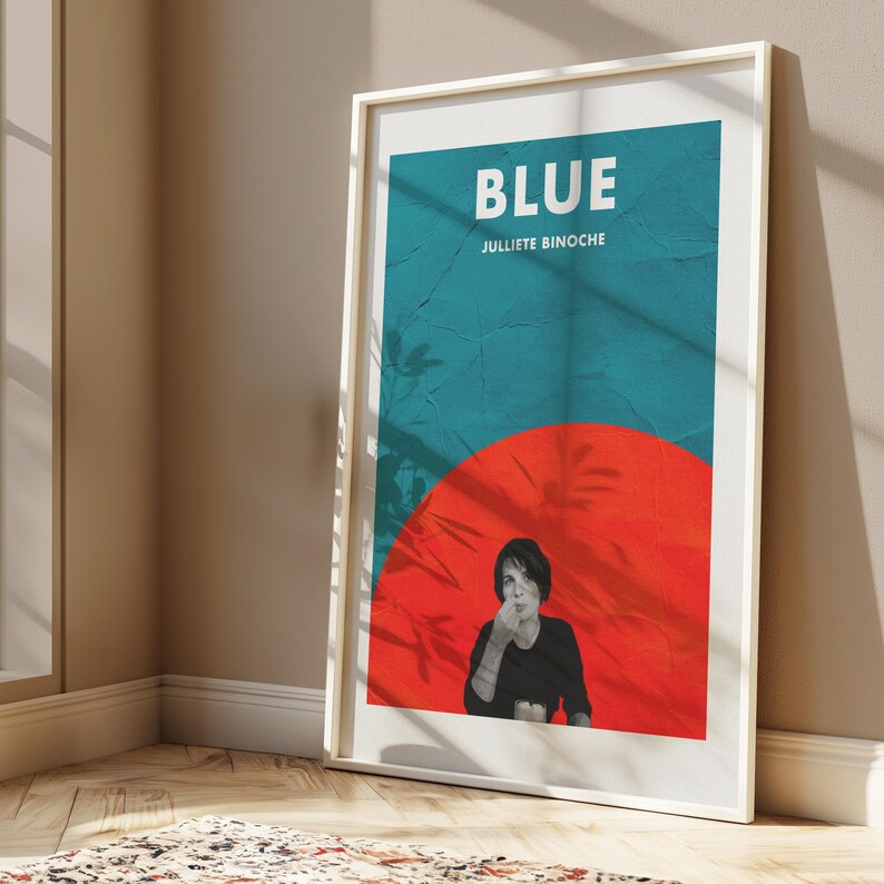 Juliette Binoche blue Movie Poster - Etsy
