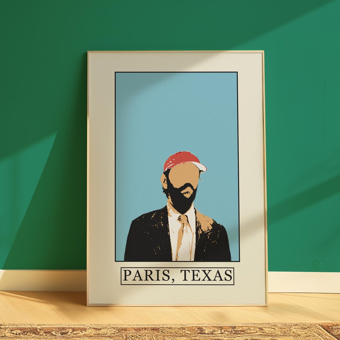 Paris, Texas Minimalistic Poster - Etsy