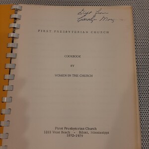 Vintage 1979 First Presbyterian Church, Biloxi, Mississippi Church Lady ...