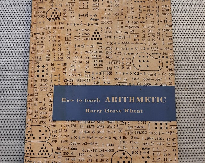 Vintage 1961 How to Teach Arithmetic by Harry Grove Wheat Old School ...