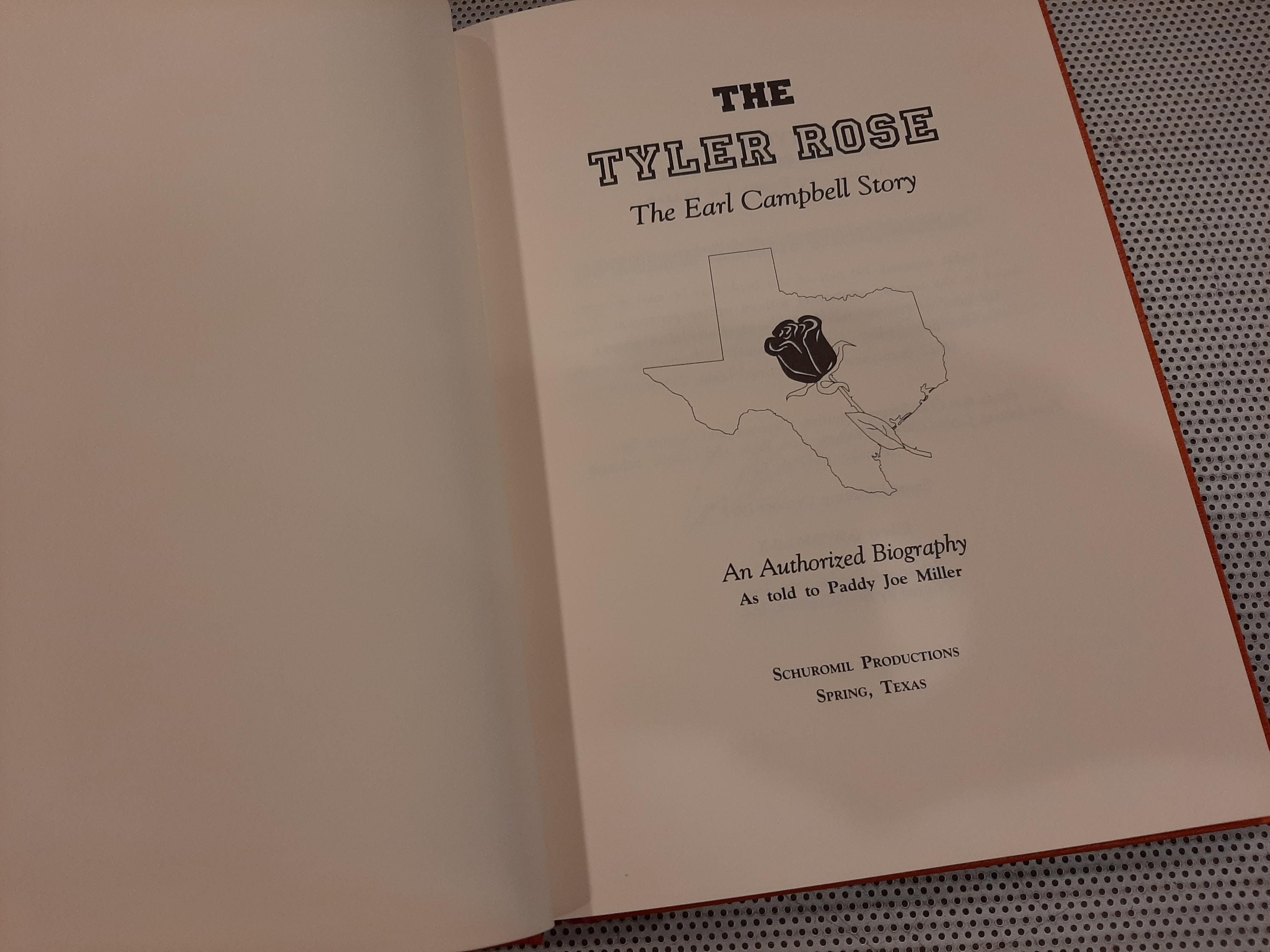 Vintage 1997 the Tyler Rose: the Earl Campbell Story Autobiography ...