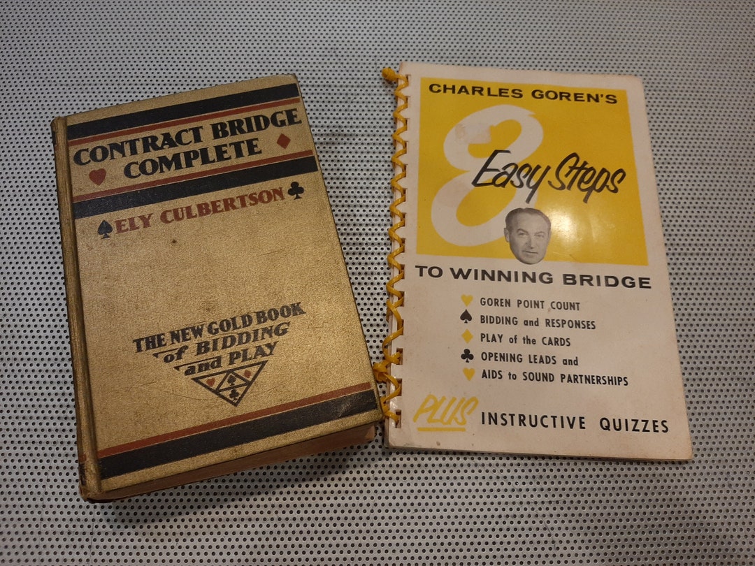 Lot of 2 Vintage Bridge Instruction Books: Contract Bridge Complete by ...