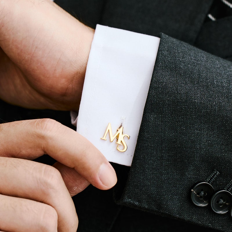Initial Cufflinks - Etsy