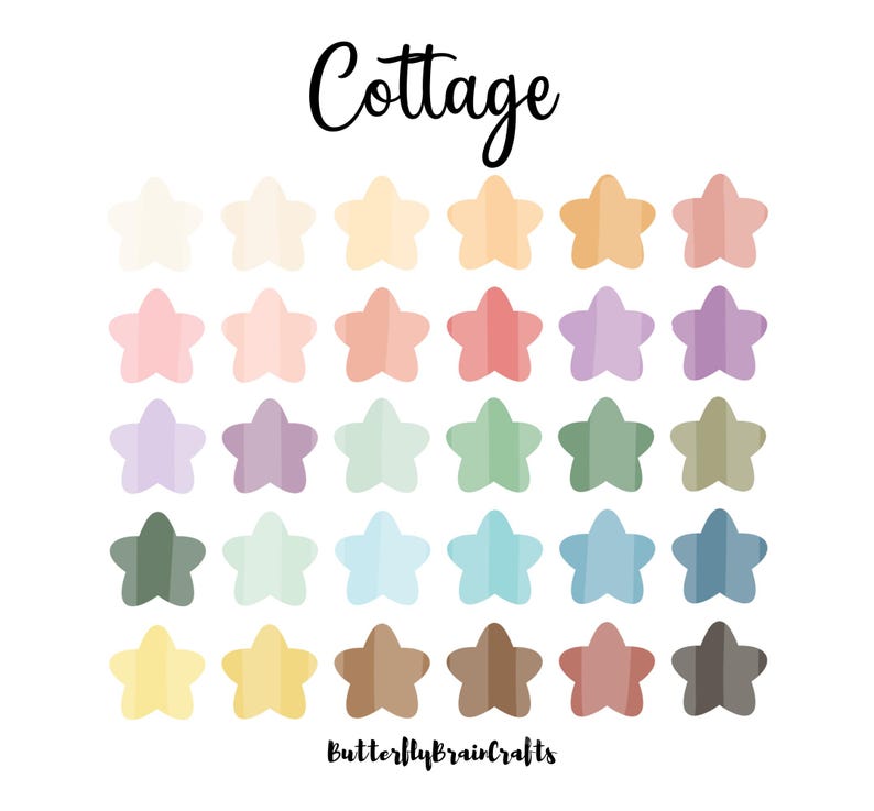 Cottage Core Color Palette - Procreate Swatch for Digital Artists ...