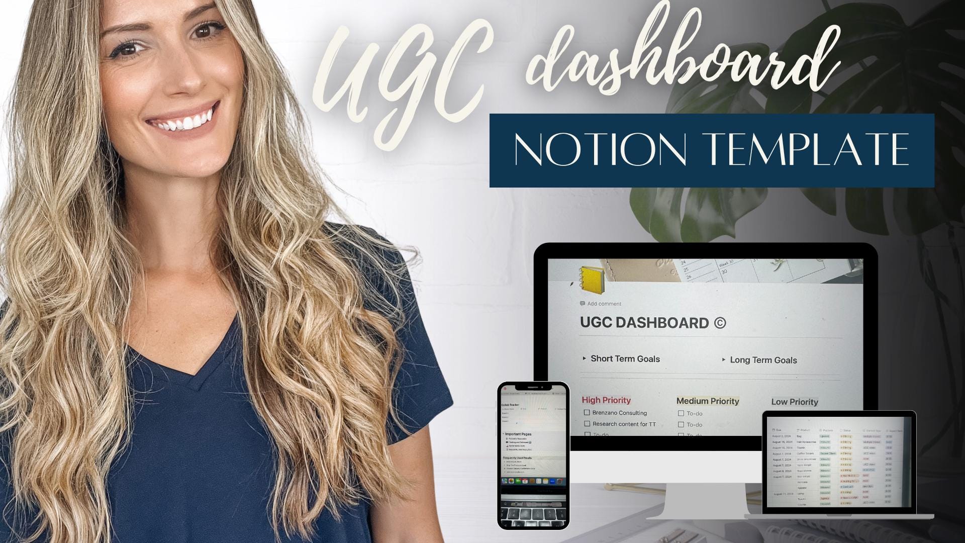 UGC Collab Tracker UGC Dashboard Notion Dashboard Collab Tracker Social ...