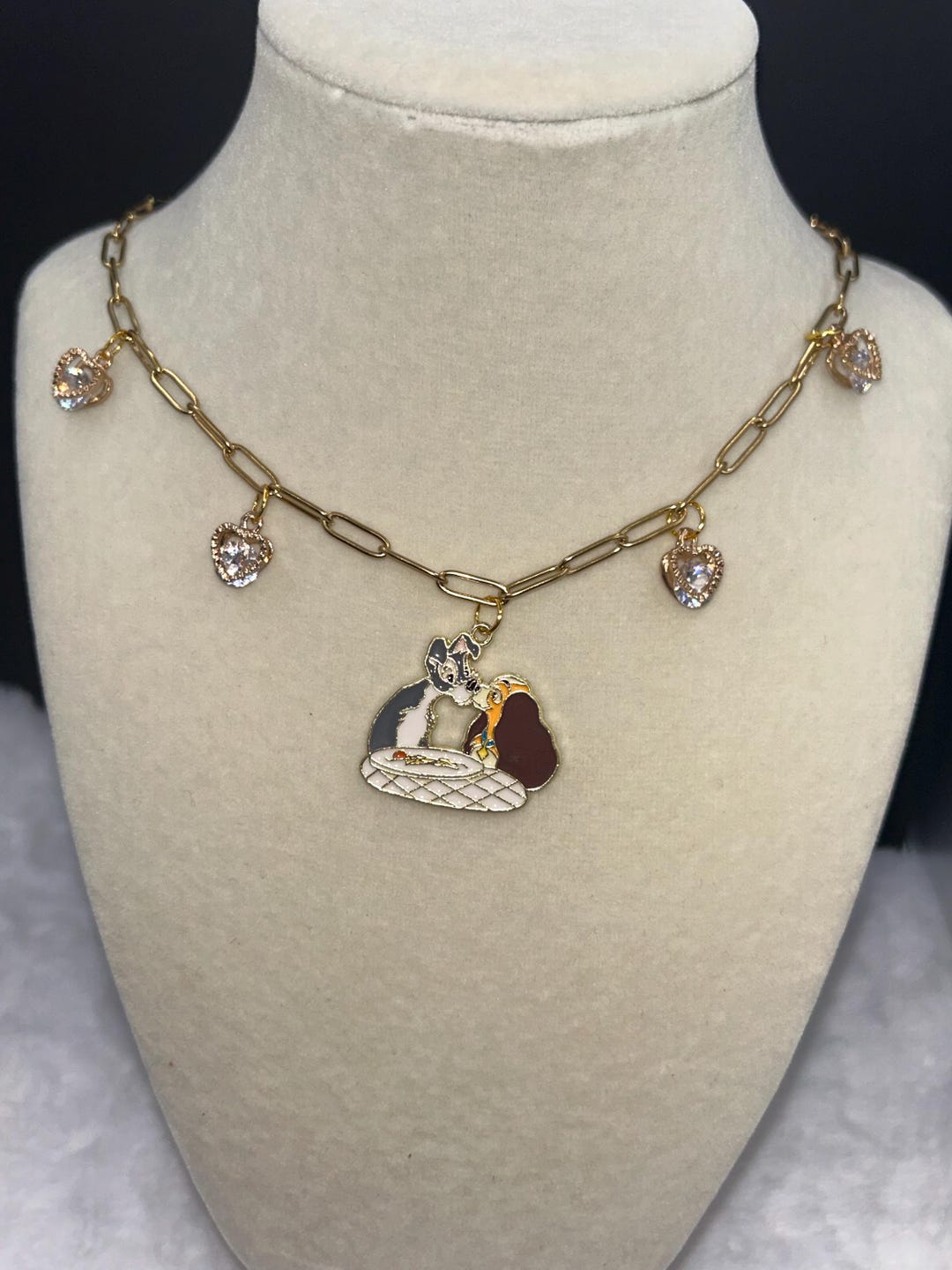Lady and the Tramp Necklace - Etsy
