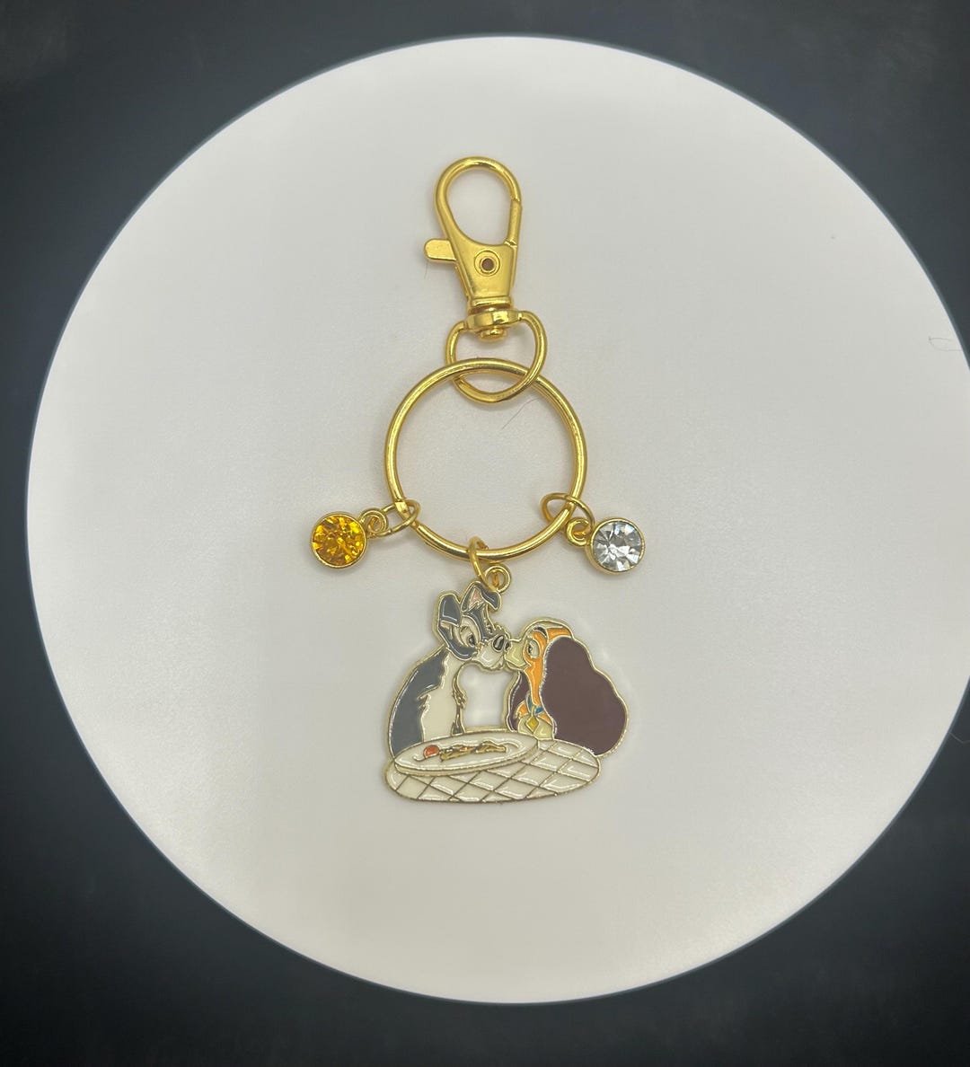 Lady and the Tramp Bag Charm - Etsy