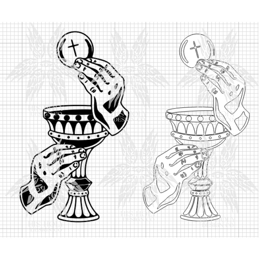 SVG Holy Eucharist Catholic Adoration Blessed Sacrament Decal Bumper ...