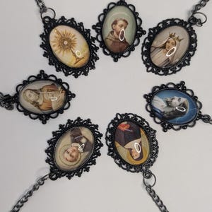 Saints Jesus Catholic Vintage Keychain - Etsy