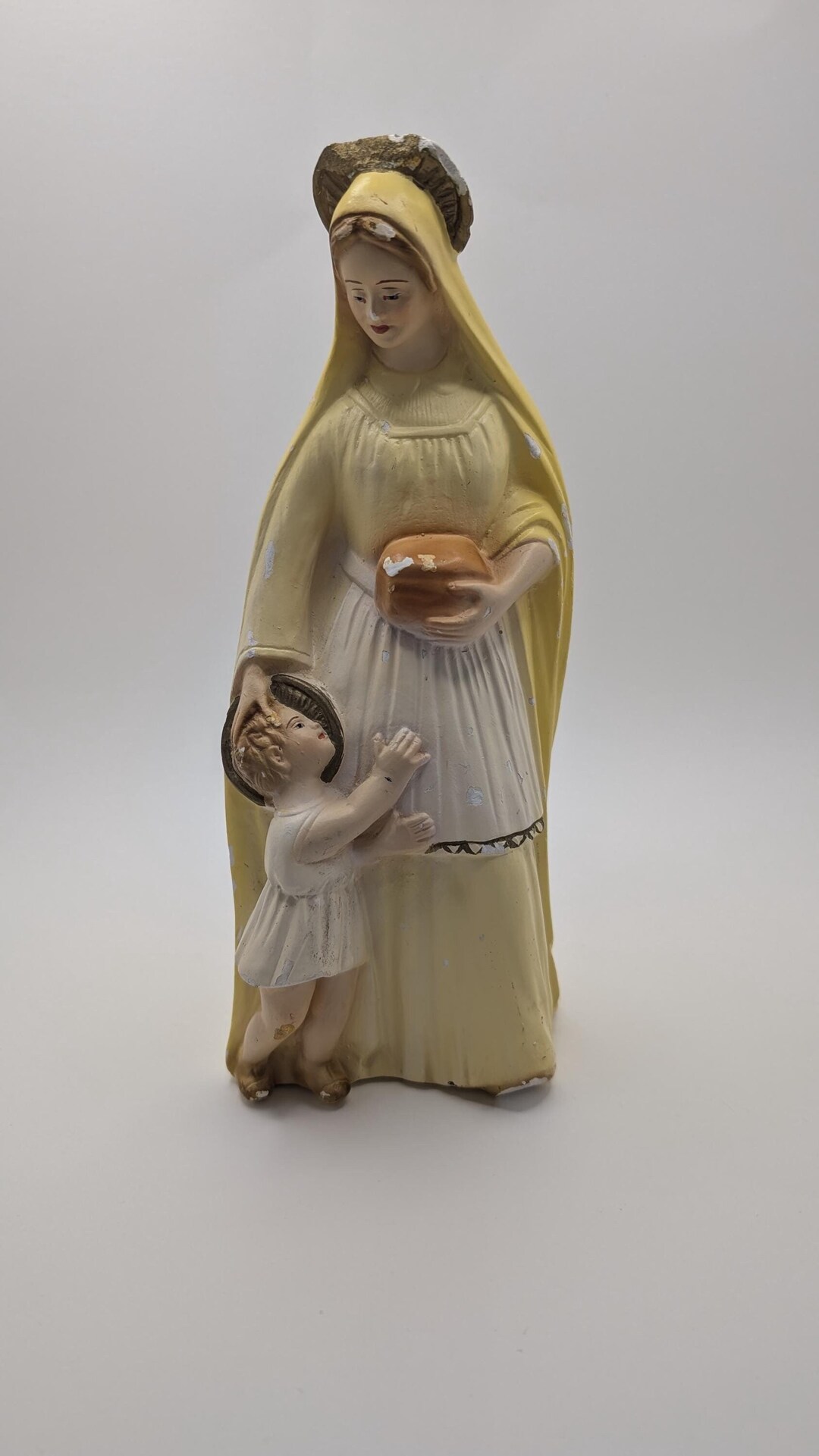 Vintage Chalkware Kitchen Madonna Catholic Statue - Etsy