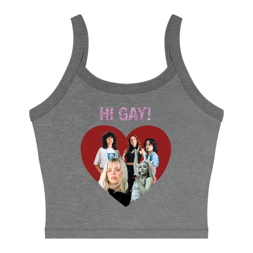 Hi Gay! Reneé Rapp, Chappell Roan, and Muna Tank Top. - Etsy