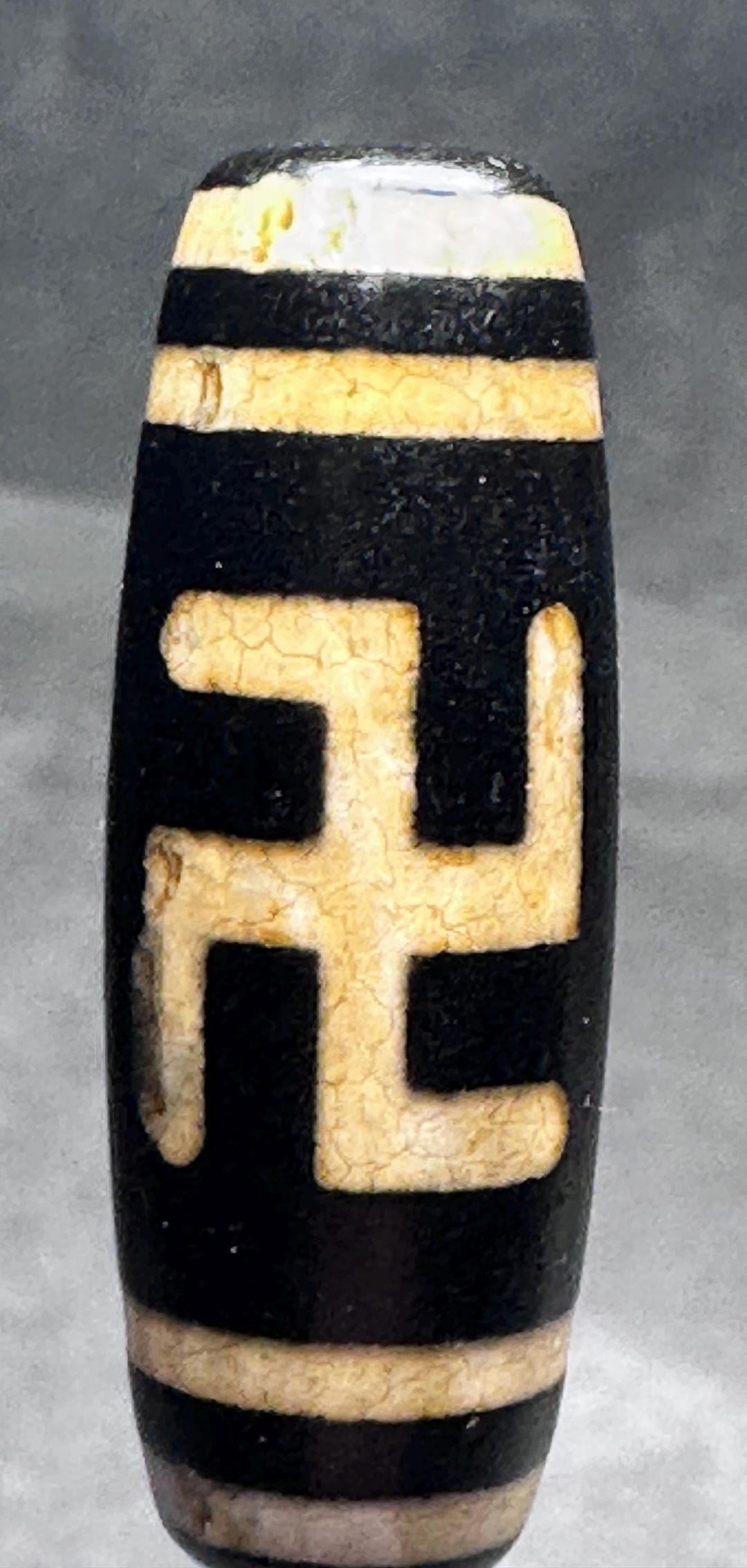 Tibetan Old Agate Double Wanzi DZI Bead, Magical Talisman, - Etsy
