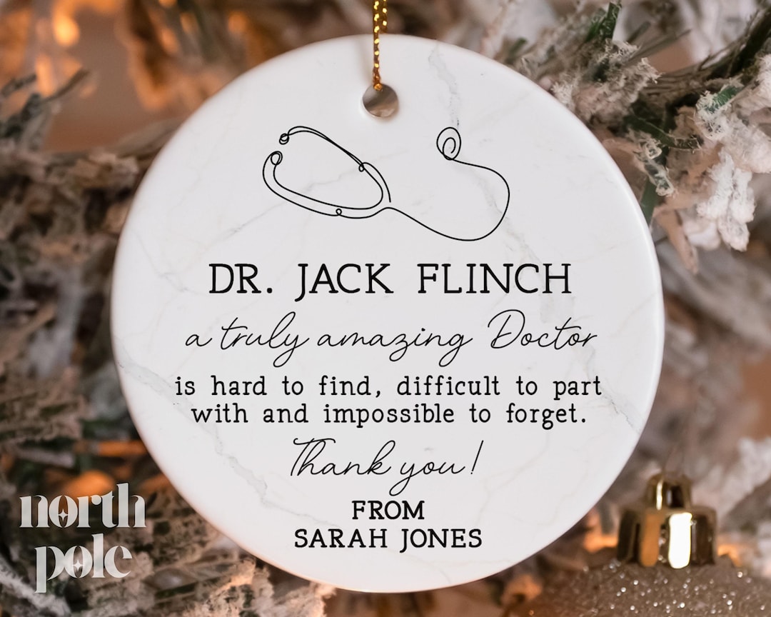 Thank You Gift for Doctor, Appreciation Ornament, Retirement Gift ...