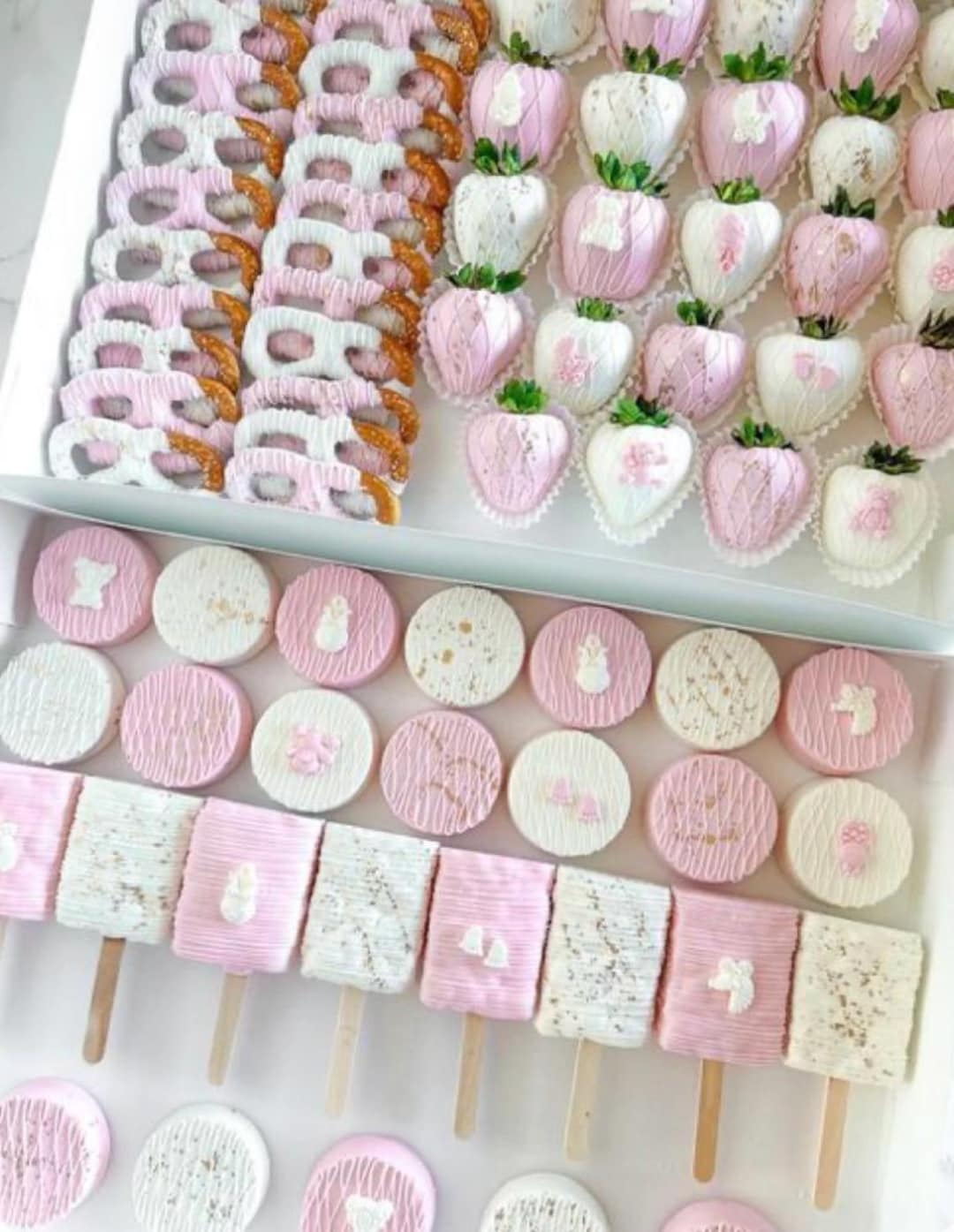 Baby Girl 4 Dozen Baby Shower Treat Box Bundle 48 Piece Count - Etsy