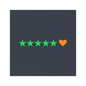 Letterboxd 5 Stars & Heart Bumper Magnet - Etsy