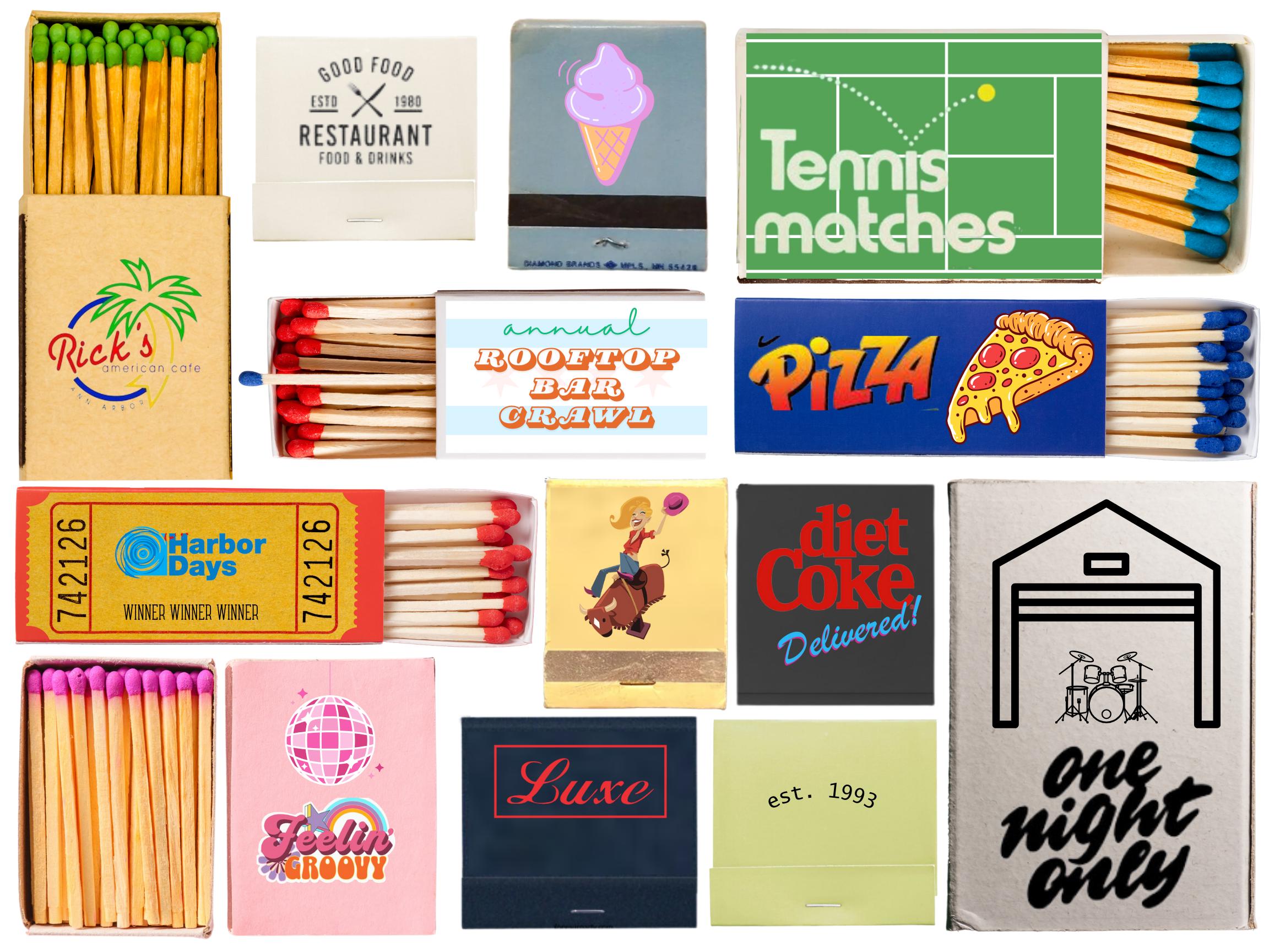 Easy Canva Matchbook Print Template - Bright Colors - Etsy