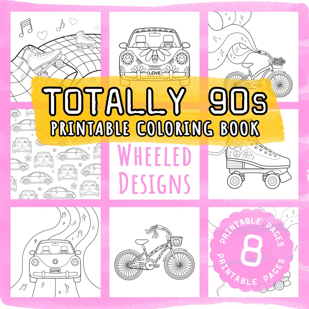 8 Digital Printable Coloring Book Pages for Relaxation Digital Print at ...