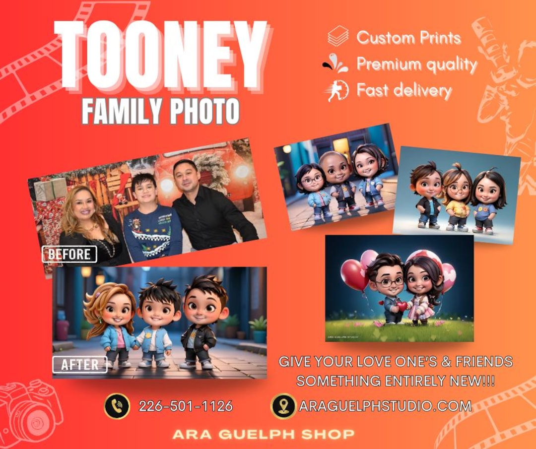 Tooney Family Photo- 8" X 10" Framed Print - Etsy