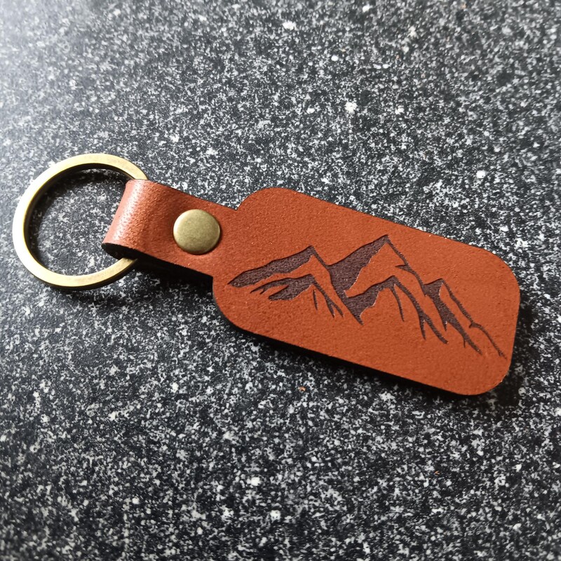 Mountain Keychain - Etsy