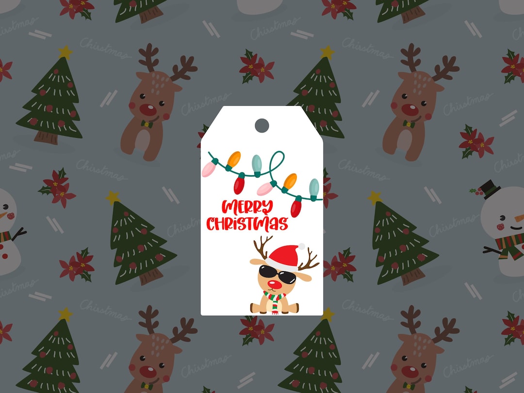 Editable Christmas Gift Tag / Personalized Gifts / Christmas Tag ...