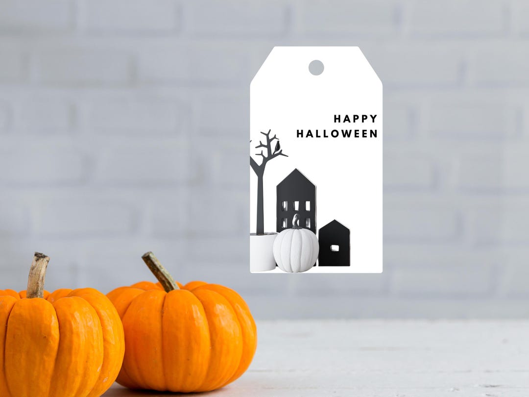 Editable Halloween Favor Tags / Halloween Tags / Halloween Trick or ...