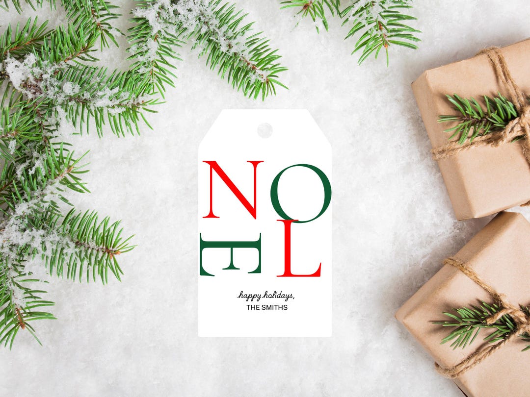 Editable Christmas Gift Tag / Christmas Tag Template / Christmas Tag ...