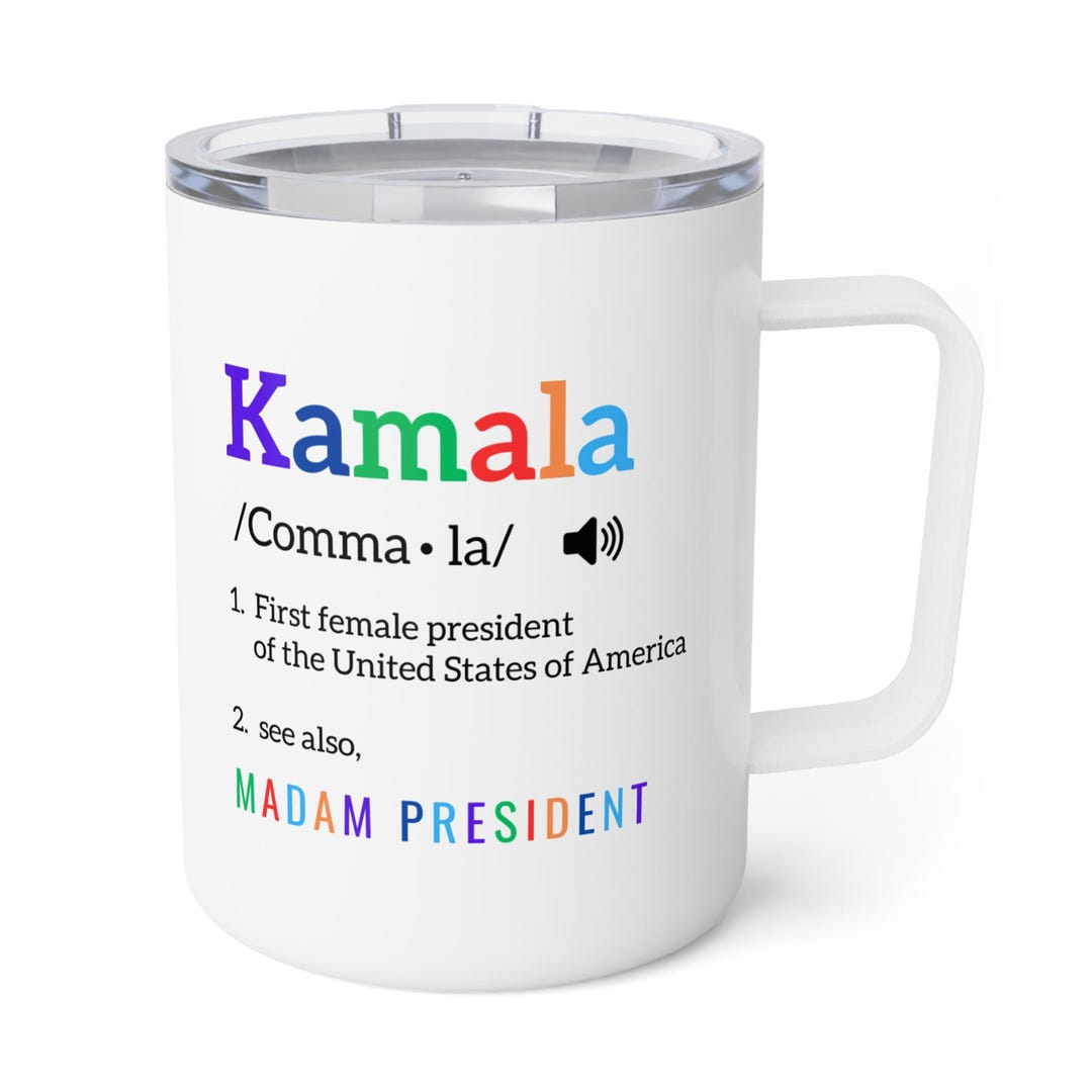 Madam President Ceramic Mug, Kamala Harris Coffee Mug, Democrat Mug ...