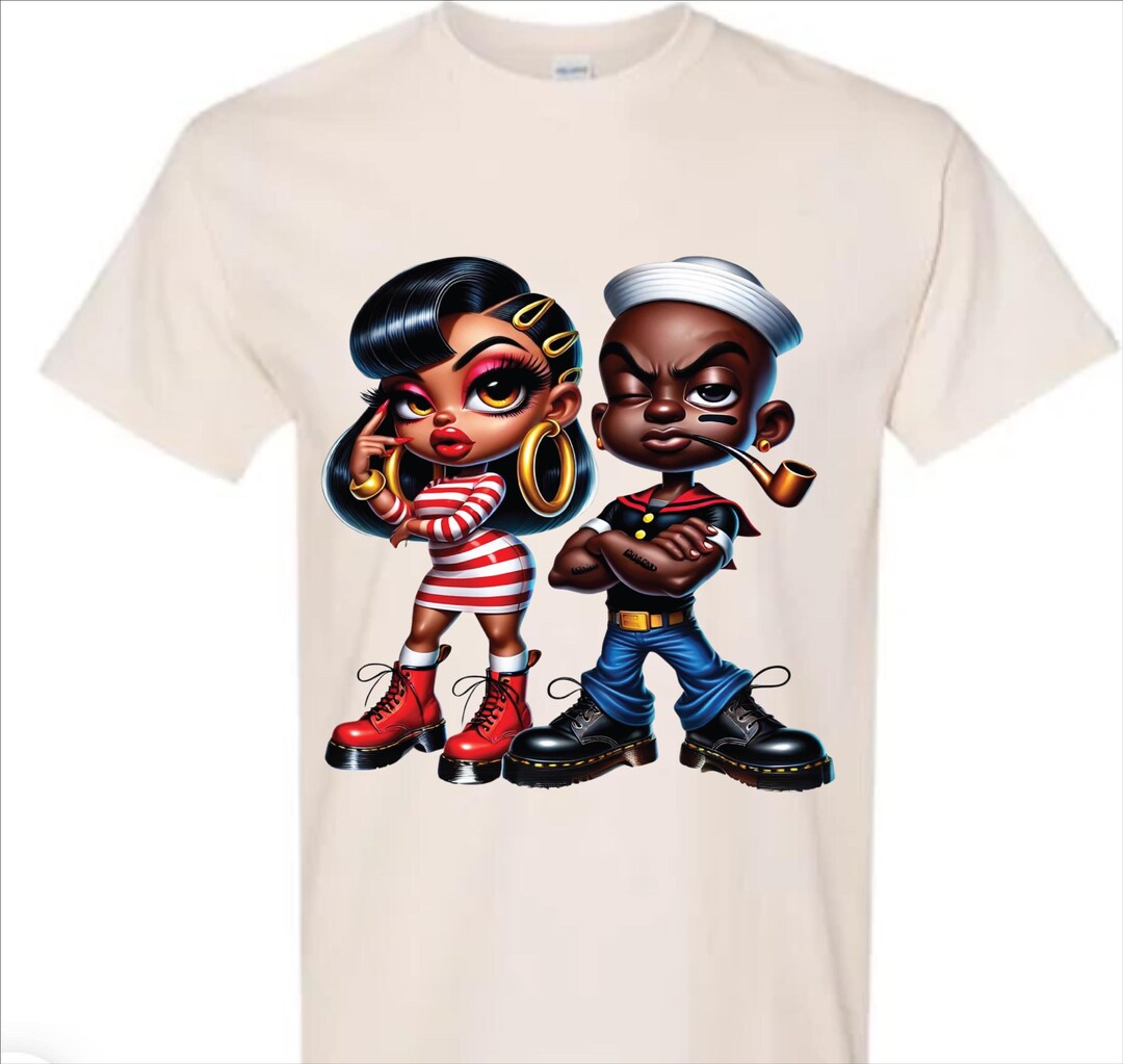 Popeye and Olive Oyl Urban Style T-shirt (unisex) - Etsy