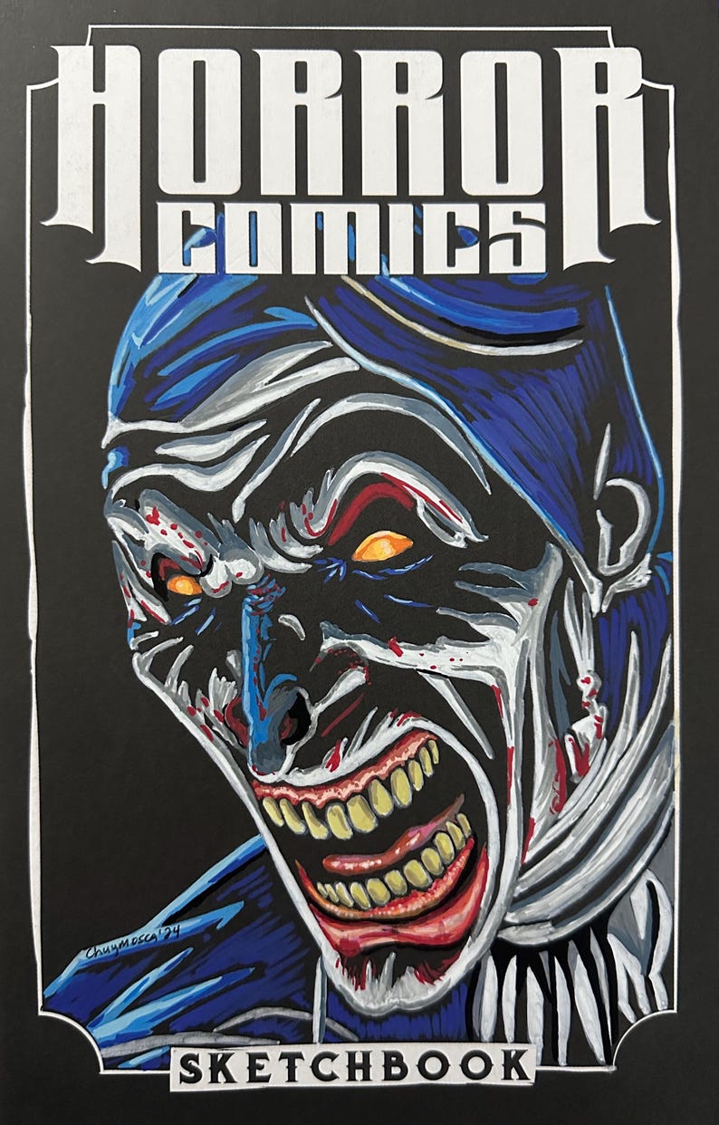 Horror Comics Sketchbook Cover Art Photo Print - Etsy